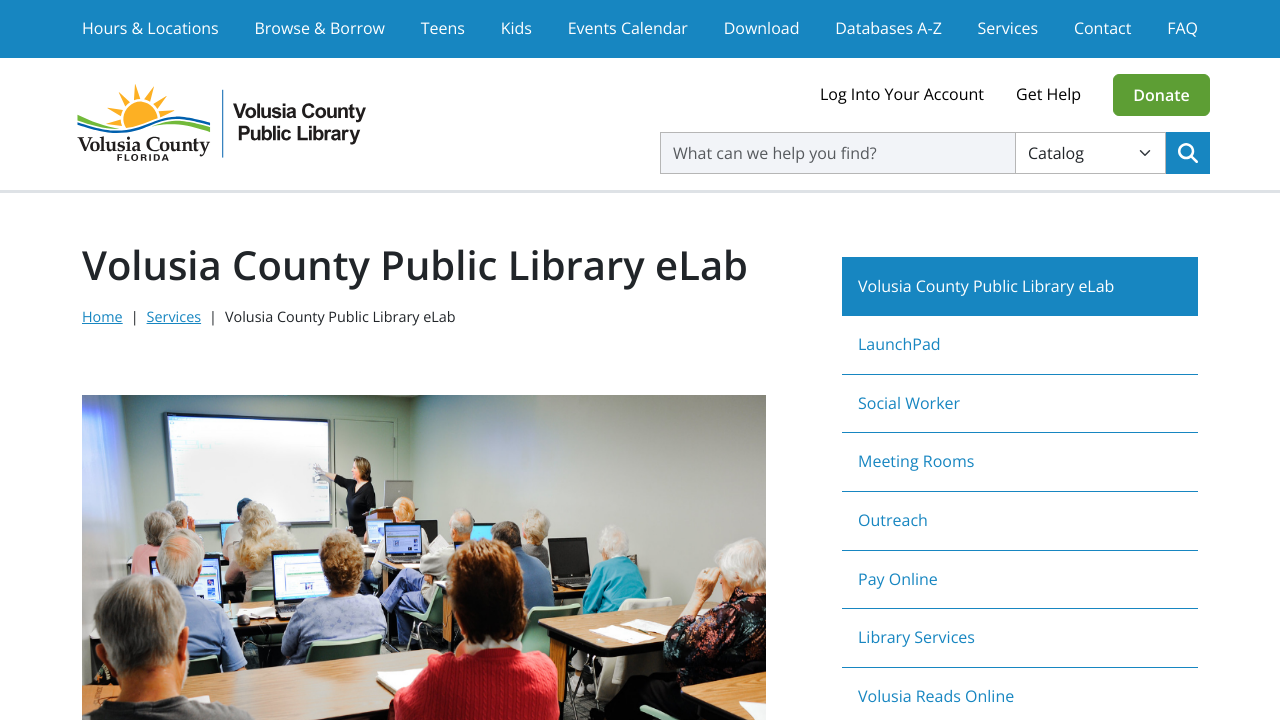 Volusia County Public Library eLab | Volusia County Public Library