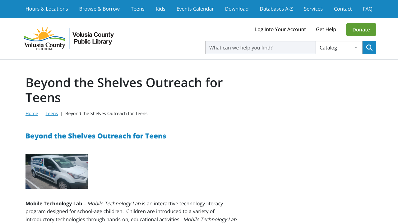 Beyond the Shelves Outreach for Teens | Volusia County Public Library